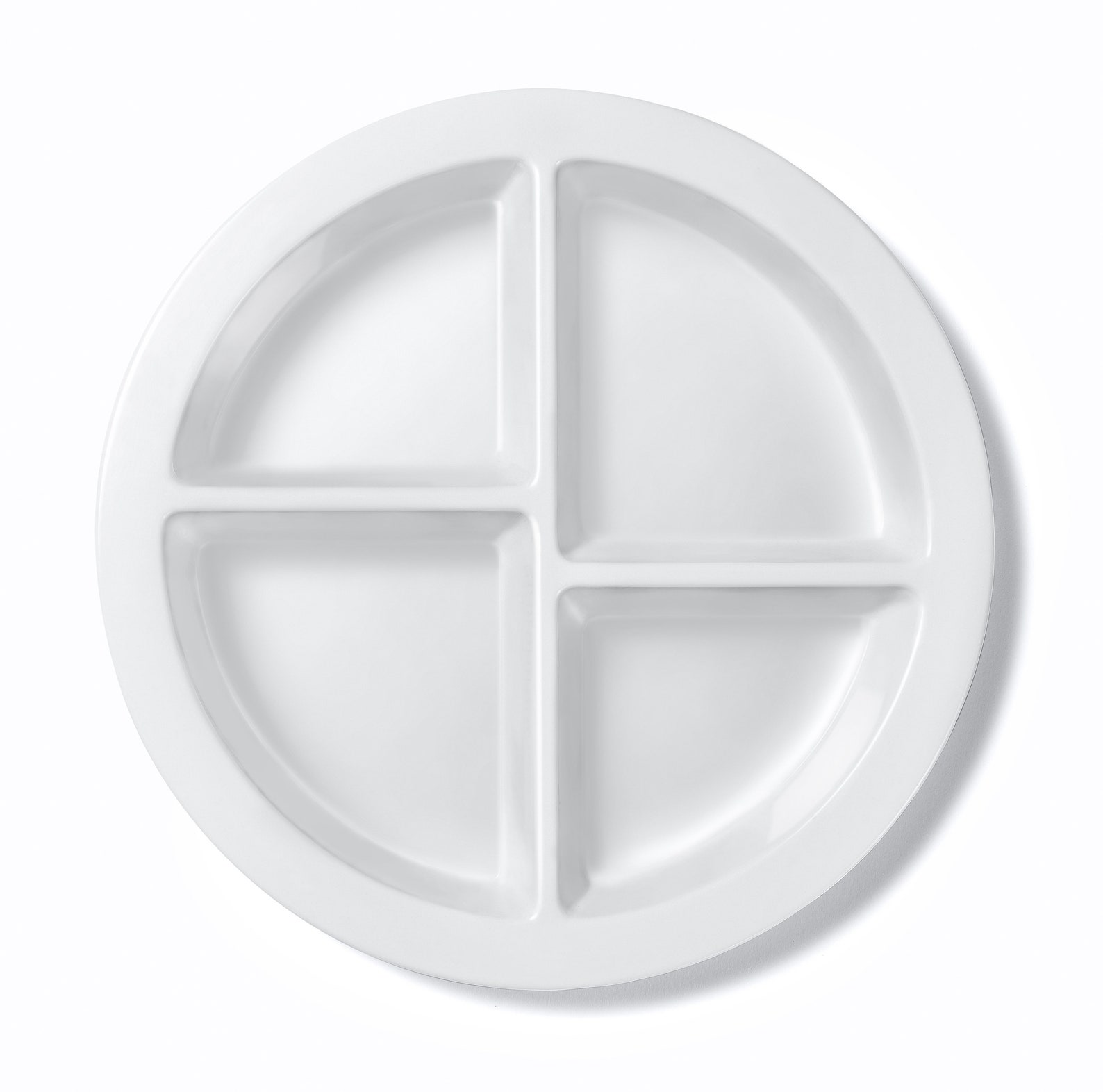 Portion Plate - Adults - Pure White - Etsy