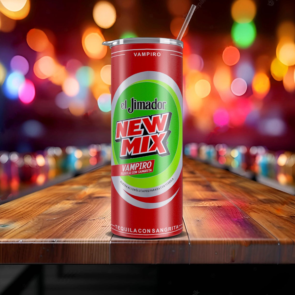 New Mix Vampiro With Tequila Jimador, Digital Label File for Tumbler ...