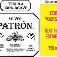 Tequila Don Julio Añejo Label, 6CM, PNG and PDF, High Resolution, Front ...
