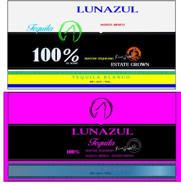 Tequila Luna Azul Label Files for Bottle or Cakes, Gifts, 300dpi, SVG ...