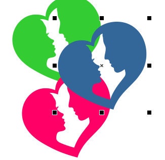 Love Faces in Heart, SVG, PNG and PDF, Boys and Girls, Girls and Girls ...