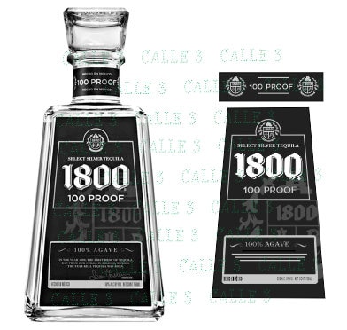 Tequila 1800 Black Label, Digital, for Bottle or Sublimate, DIY ...