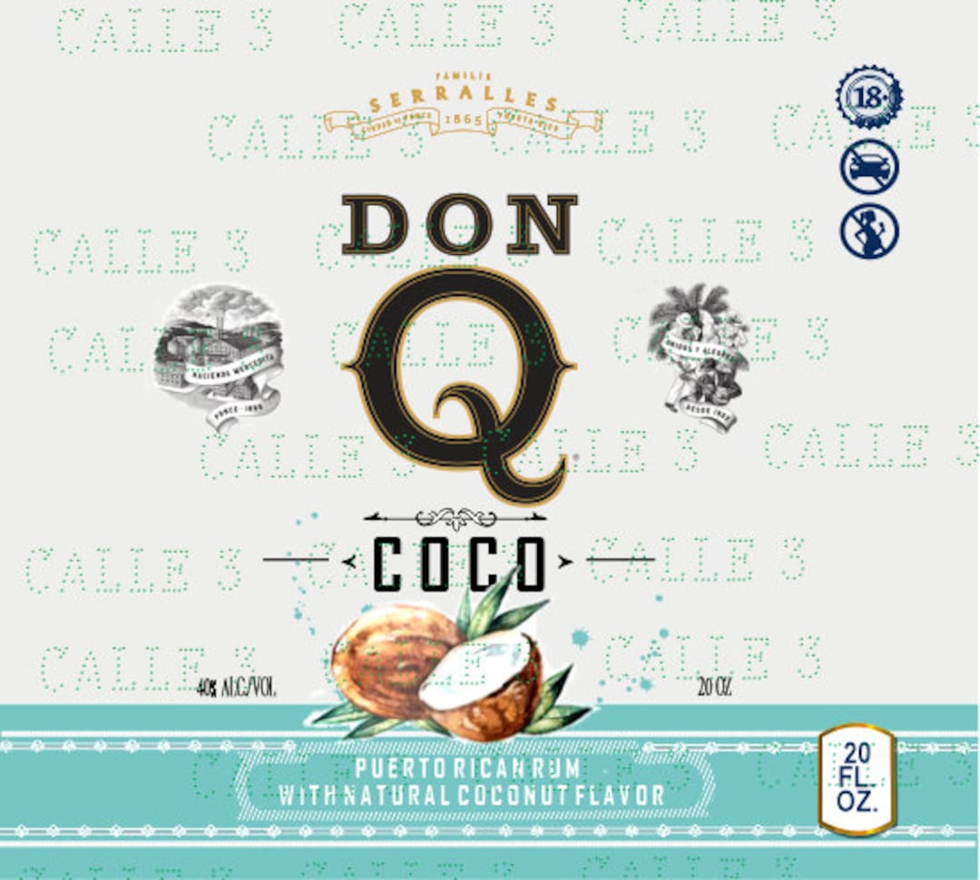 Don Q Rum Label Files PNG and JPG, for Straight Tumbler Wrap 20 Oz, and Bottle, Best Quality ...