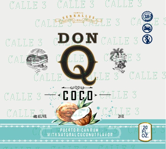 Don Q Rum Label Files PNG and JPG, for Straight Tumbler Wrap 20 Oz, and ...