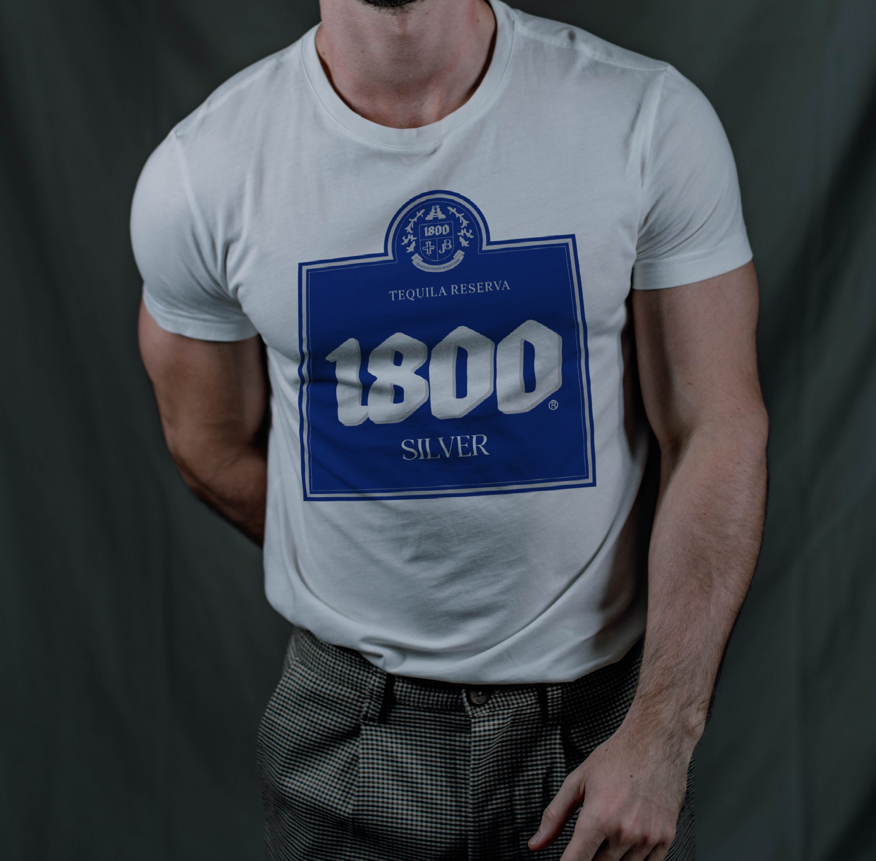 1800 Tequila Blanco (silver) Digital Label, Files in Transparent PNG ...