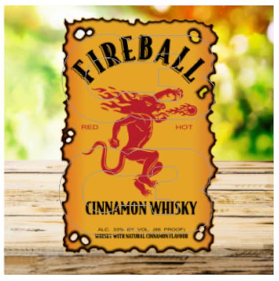 Fireball Whiskey Label Printable Templates Customized Fireball Label