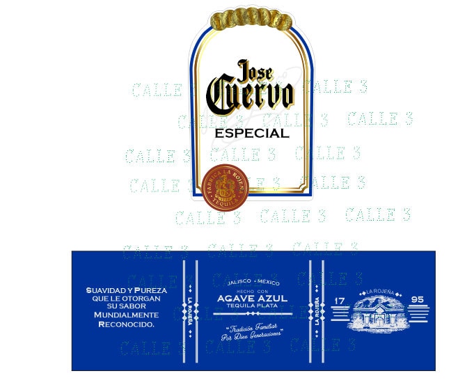 Tequila Jose Cuervo Blanco Especial Label Digital in PNG and JPG ...