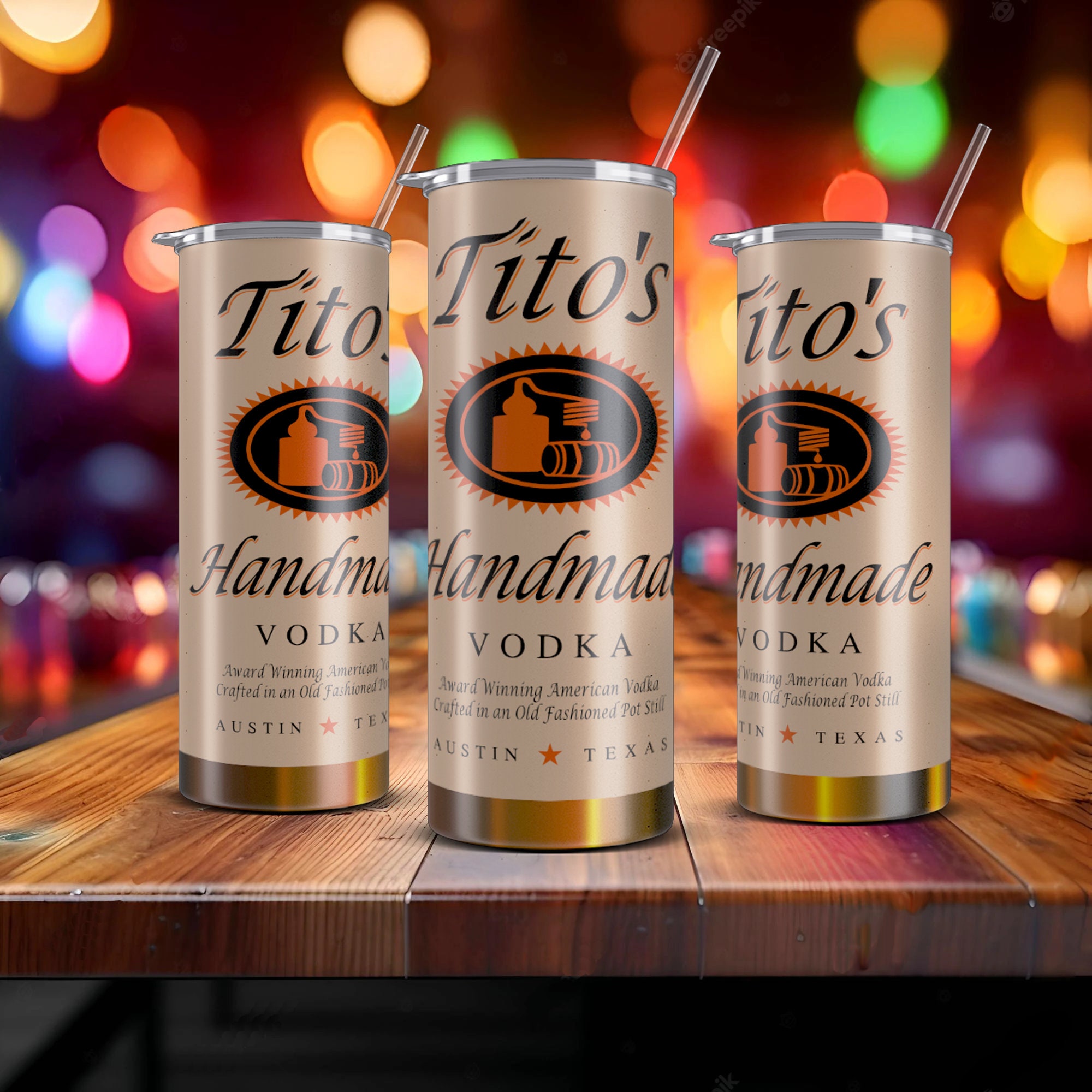 Vodka Tito's Label Digital File in JPG Single and for 20 Oz Skinny ...