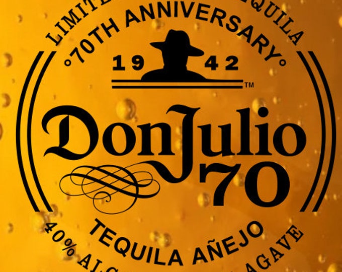 Printable 750ML Don Julio 1942 Label, Gold 1942 Label, Custom Don Julio ...