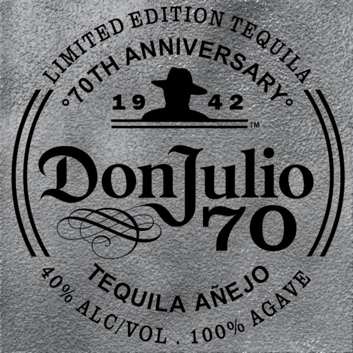 Don Julio 70 Anniversary Digital Label File in PDF, PNG, SVG, Jpg, for ...
