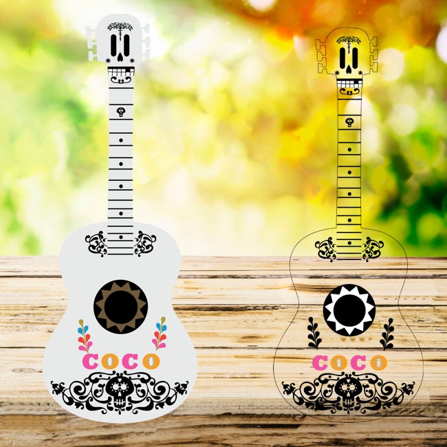 COCO Guitar Files, SVG, PNG and Jpg, for Print, Cut, Cricut, Laser ...
