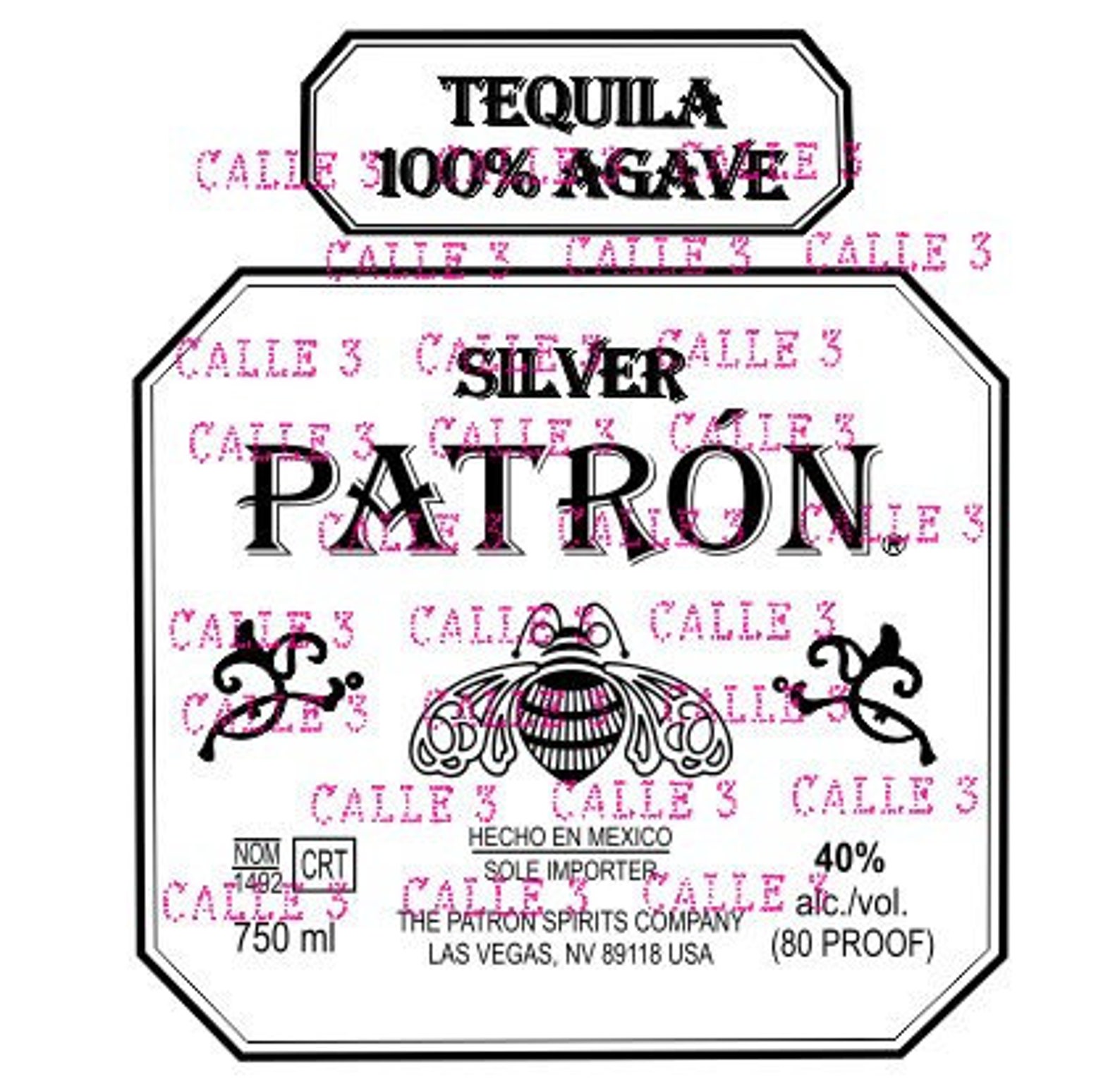 Digital Tequila Patron Label in SVG, All Curves, Layers, to Sublimate ...