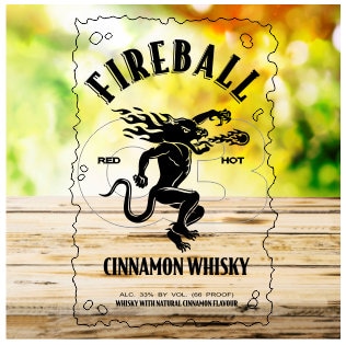 Fireball Whiskey Vector