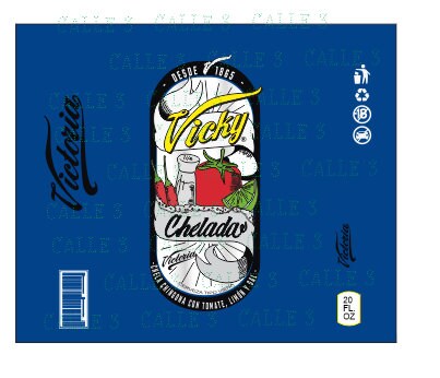 Victoria Chelada Beer, Digital Label File for Tumbler 20 Oz Straight ...