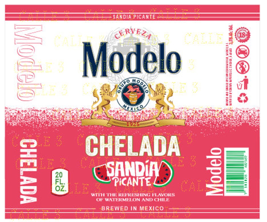 Watermelon Chelada Beer Digital Label File SVG PNG and EPS - Etsy