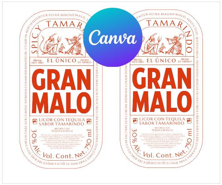 Gran Malo Canva Template DIY, 20 Oz Tumbler,change Texts and Colors ...