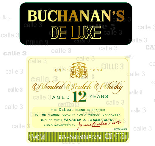 Buchanans Whiskey 12, New Label, High Quality File, Use for Sublimate ...