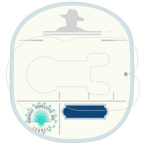 Don Julio Blanco Tequila Label BLANK Template, Front and Back PNG, Put ...