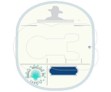 Don Julio Blanco Tequila Label BLANK Template, Front and Back PNG, Put ...