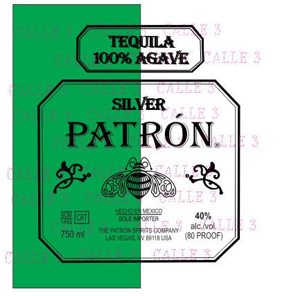 Digital Tequila Patron Label in SVG, All Curves, Layers, to Sublimate ...