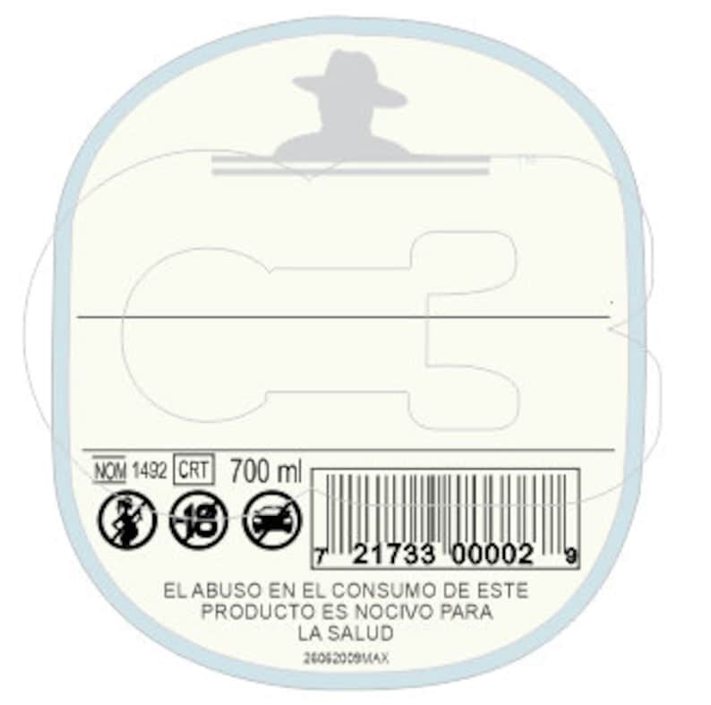 Don Julio Blanco Tequila Label BLANK Template, Front and Back PNG, Put ...