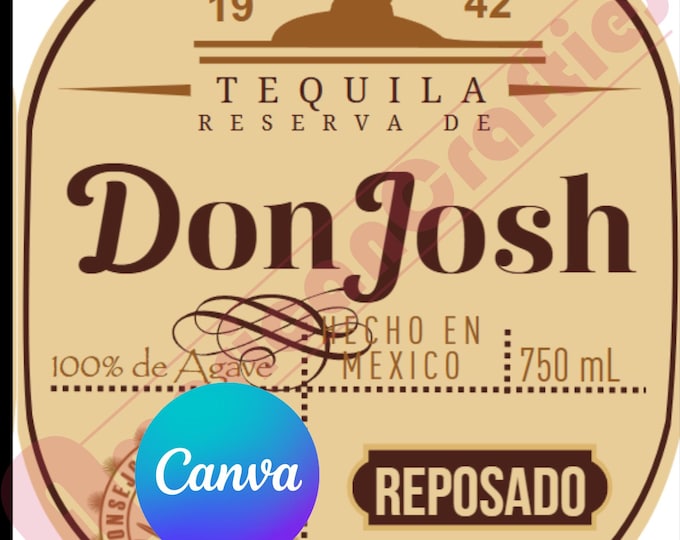 PRINTABLE 375ML Don Julio Anejo Label, Custom Don Julio Label, Tequila ...