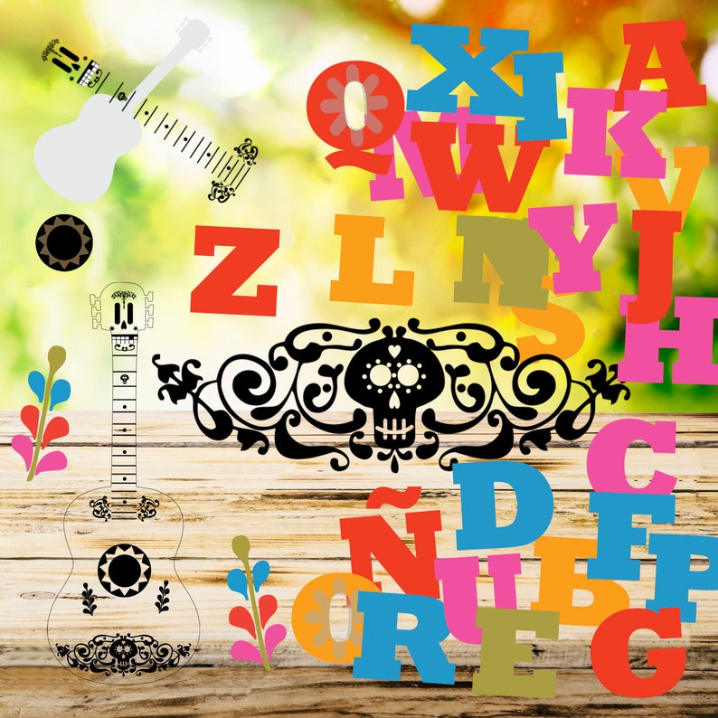 COCO Guitar Files, SVG, PNG and Jpg, for Print, Cut, Cricut, Laser ...