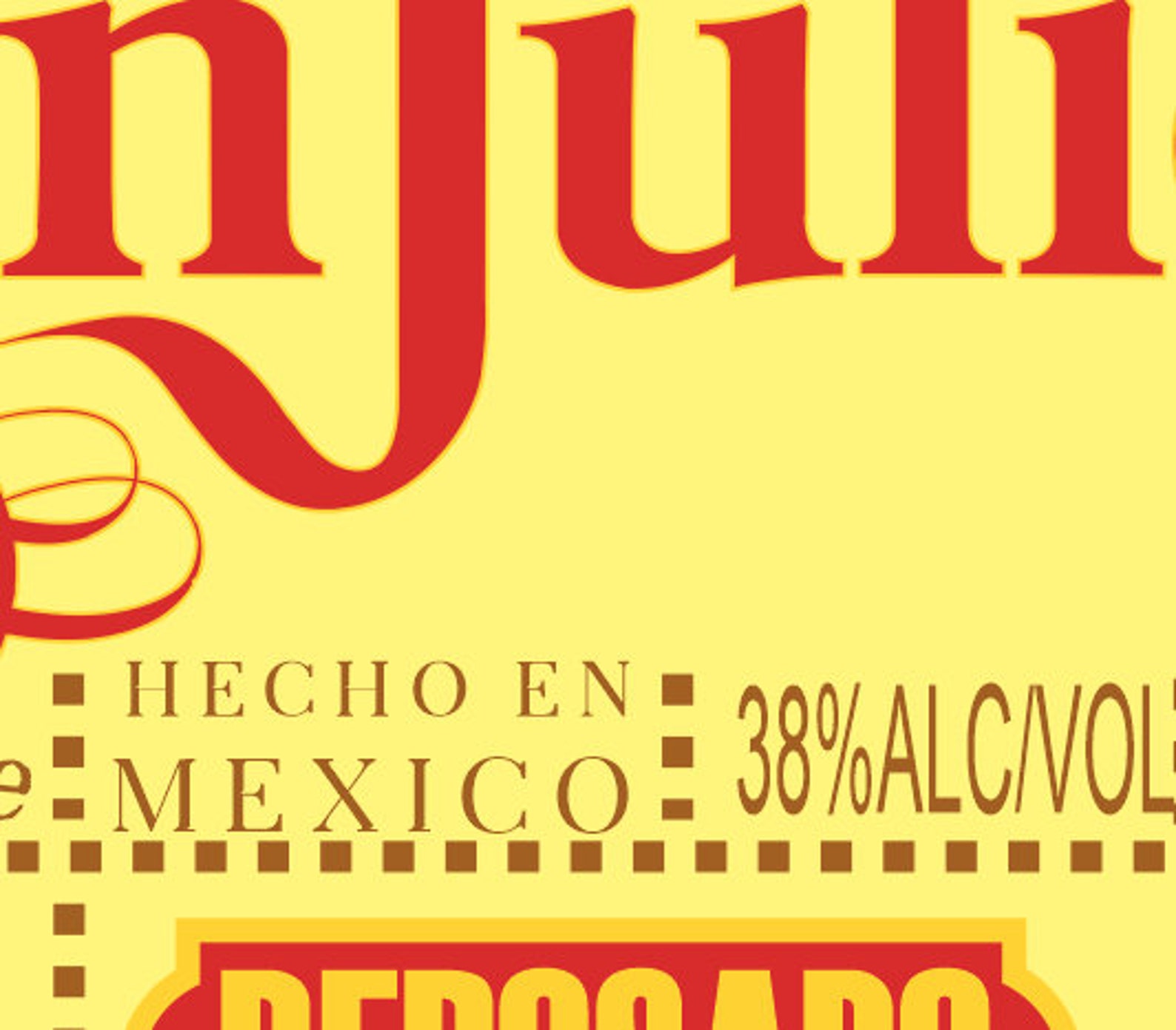 Tequila Don Julio Reposado Label Files, for 700-750 Ml Bottle,svg-eps ...