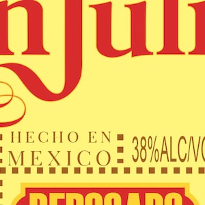 Tequila Don Julio Reposado Label Files, for 700-750 Ml Bottle,svg-eps-pdf-ai, the Best File What ...