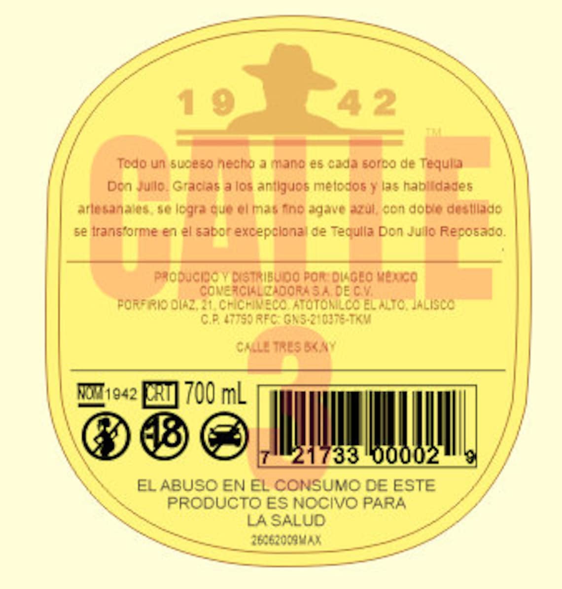 Tequila Don Julio Reposado Label Files, for 700-750 Ml Bottle,svg-eps-pdf-ai, the Best File What ...