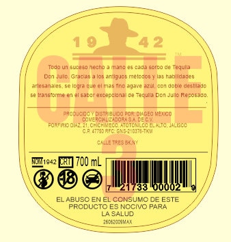Tequila Don Julio Reposado Label Files, for 700-750 Ml Bottle,svg-eps ...