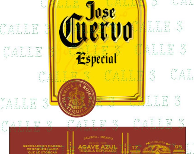 Tequila Jose Cuervo Especial, Label Digital PNG Transparent 300dpi High ...