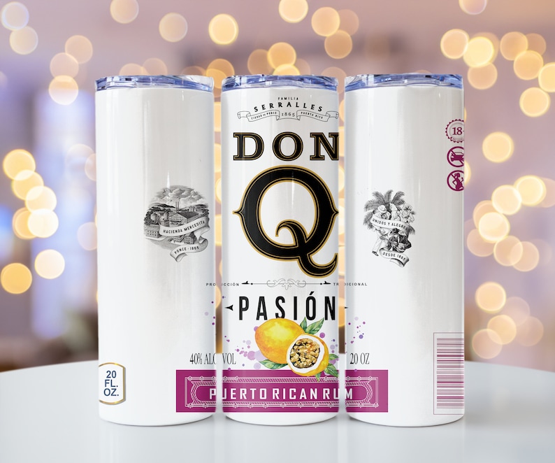 Rum Don Q Pasion Fruit Label Digital in JPG Format, High Quality 300DPI ...
