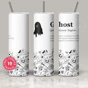 Ghost Definition Tumbler Design 20 Oz Skinny Tumbler Wrap - Etsy