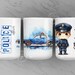 Kids Police Mug Design, Add Your Name Sublimation Wrap, 15 Oz 11 Oz Mug ...