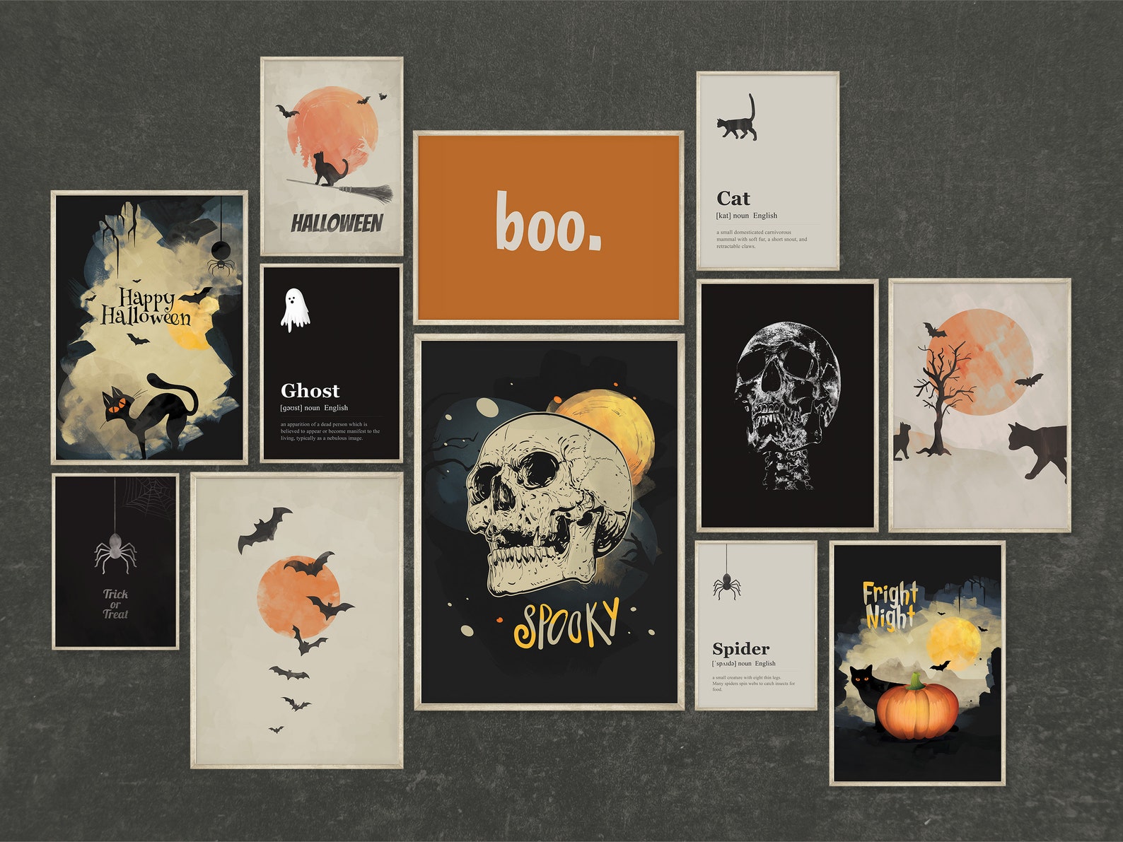 Halloween Art Mega Bundle Collection 24 Prints Halloween - Etsy