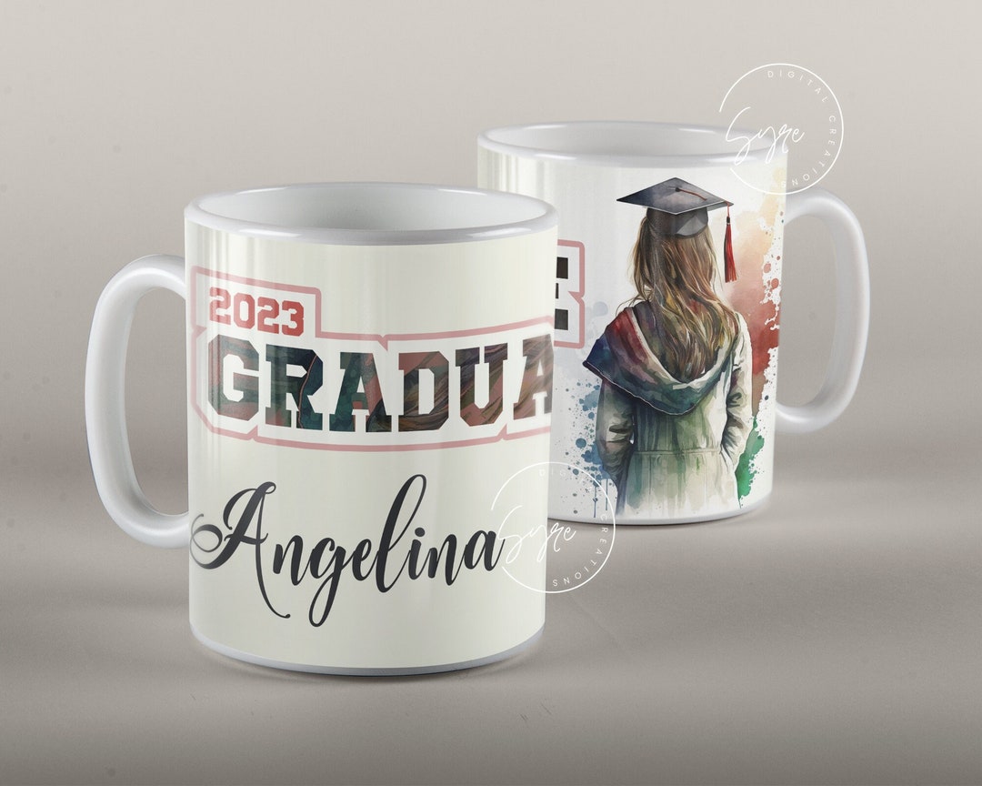 2023 Graduate Mug, Add Your Own Text, Senior 2023 Mug, Watercolor Mug ...