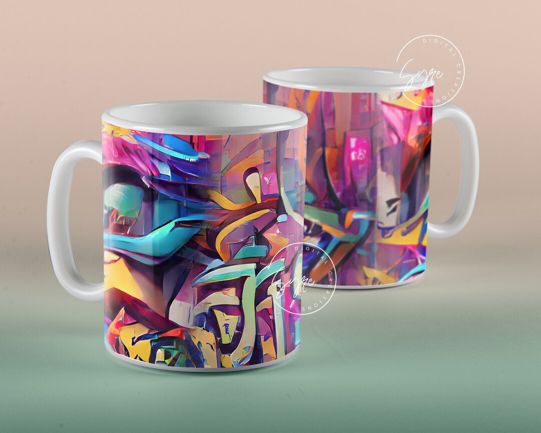 Wall Graffiti Mug Sublimation Street Art Graffiti Grafiti - Etsy