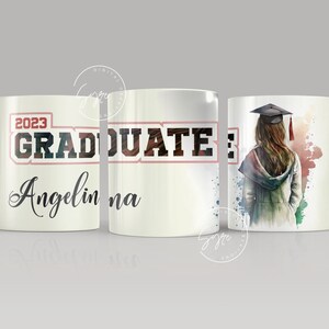 2023 Graduate Mug, Add Your Own Text, Senior 2023 Mug, Watercolor Mug ...