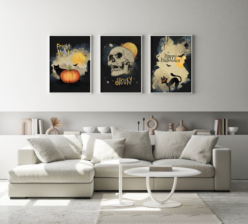 Halloween Art Mega Bundle Collection 24 Prints Halloween - Etsy