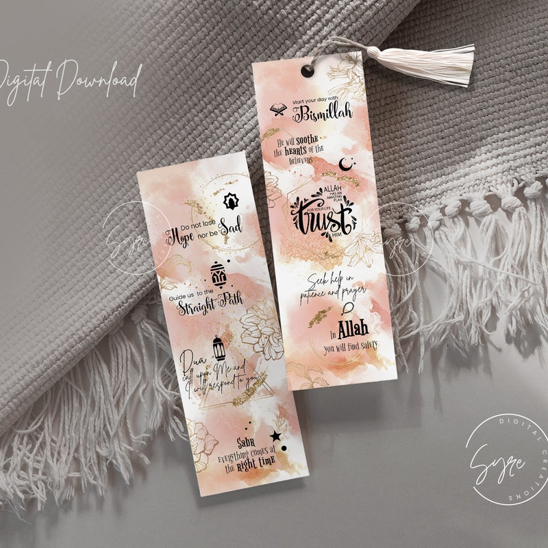 Islamic Bookmarks - Etsy