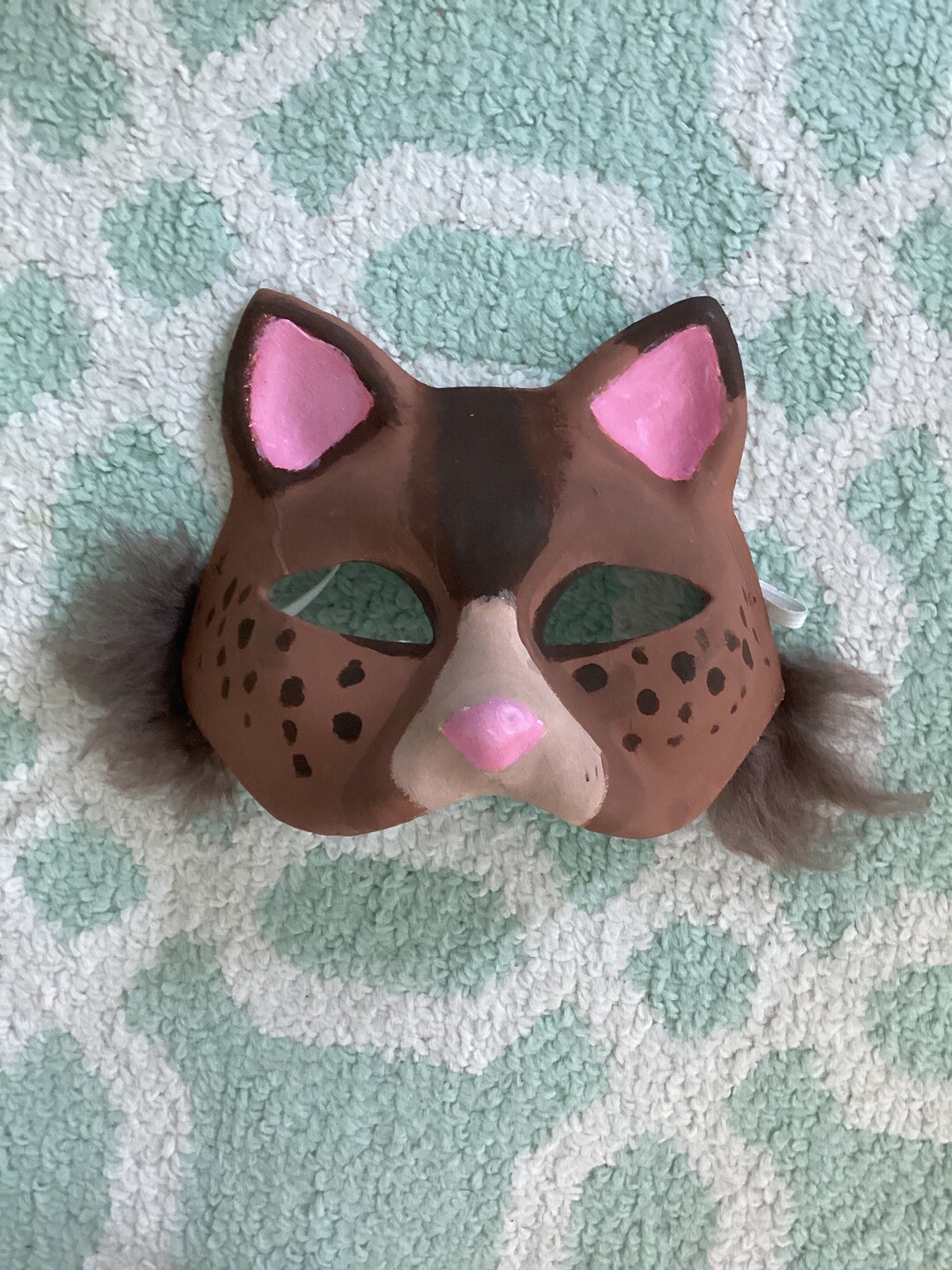 Brown Cat Mask - Etsy