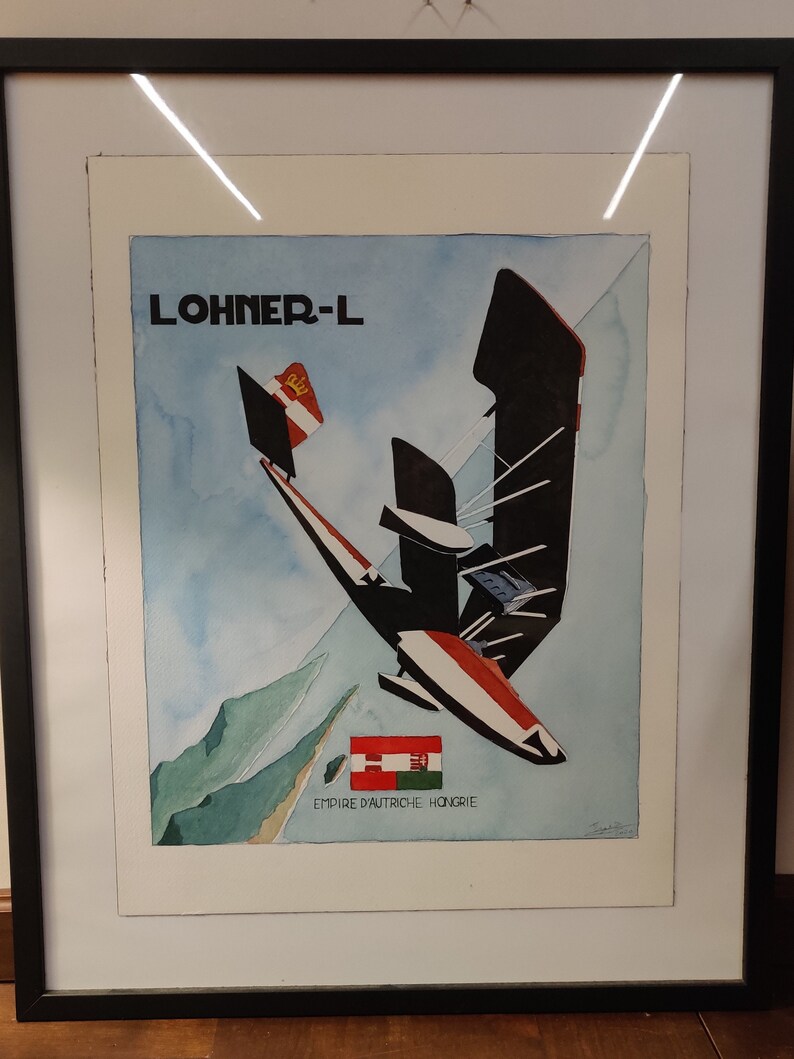 Austro-hungarian WW1 Airplane Poster Watercolor Watercolor Print - Etsy