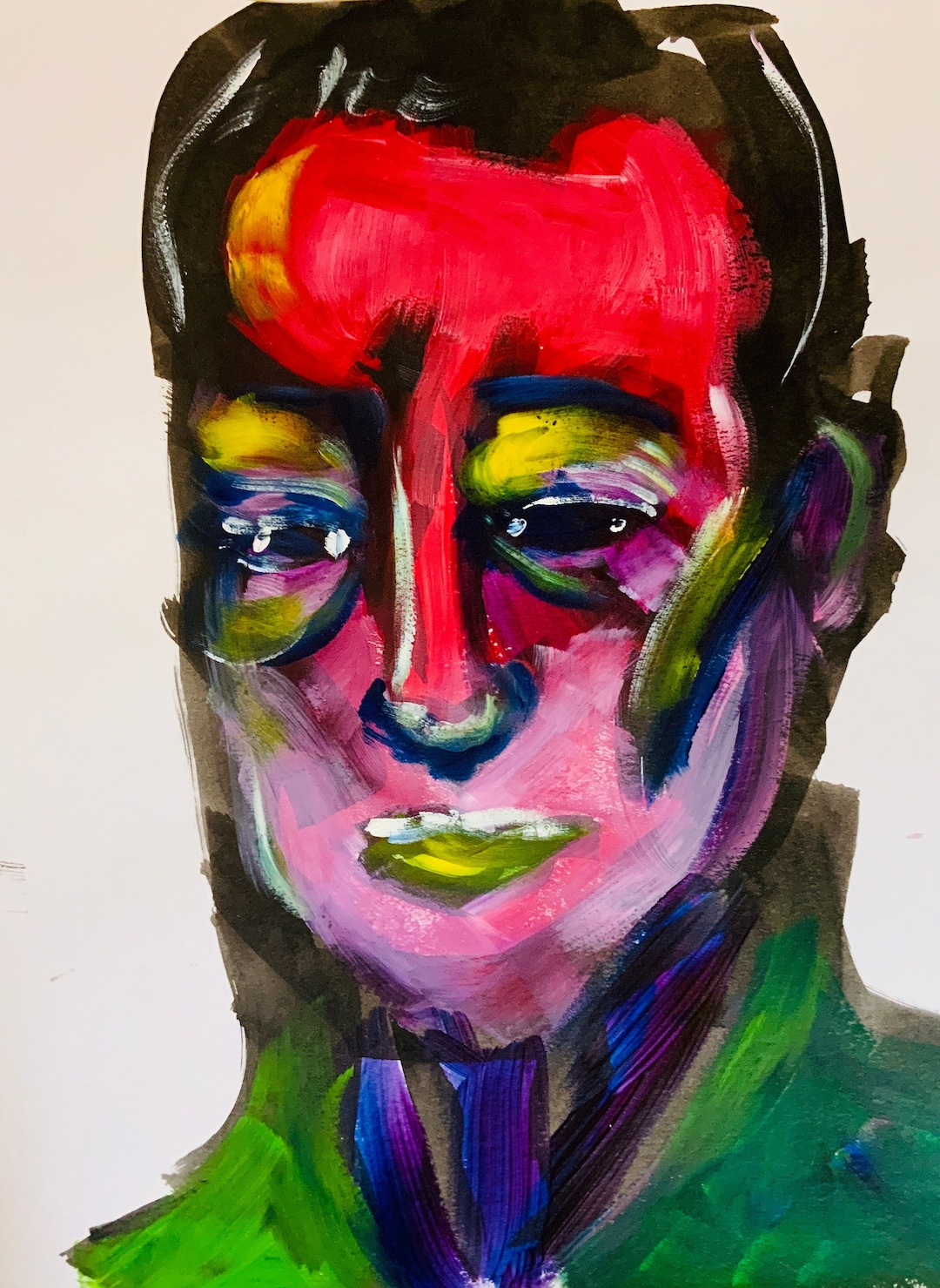 Artistic Abstract Face Variant, Portraits, Fauvist Style Painting ...