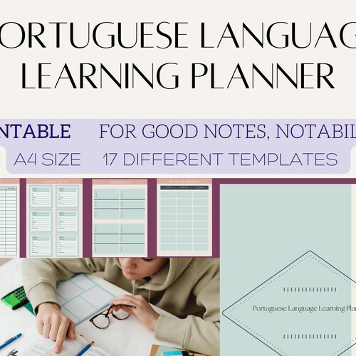 Language Learning Planner and Notebook Grammar Digital - Etsy