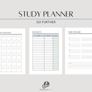 Study Planner, Language Learning Planner, Notebook Workbook Study ...