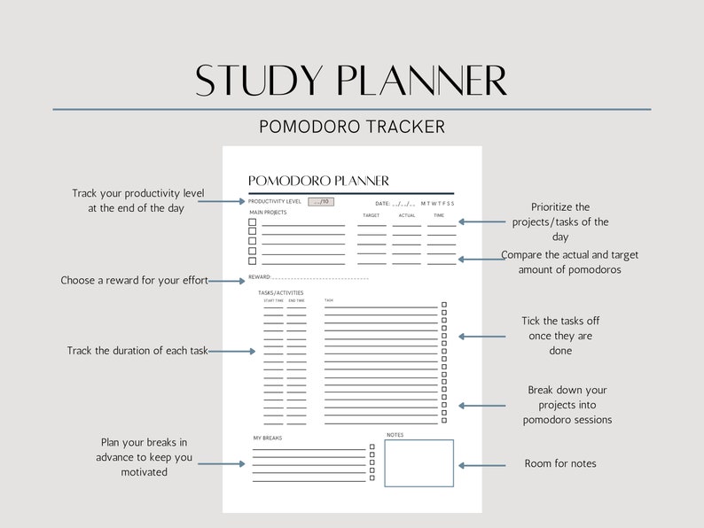Language Learning Planner, Notebook Workbook Study Journal, Printable ...