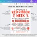 Editable Red Ribbon Week Flyer Template | Anti-drug Awareness Campaign ...
