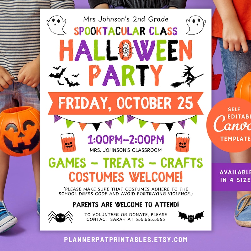 Editable Pumpkin Carving Contest Flyer - Etsy