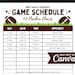 Editable Football Schedule Template | Practice & Game Calendar for ...
